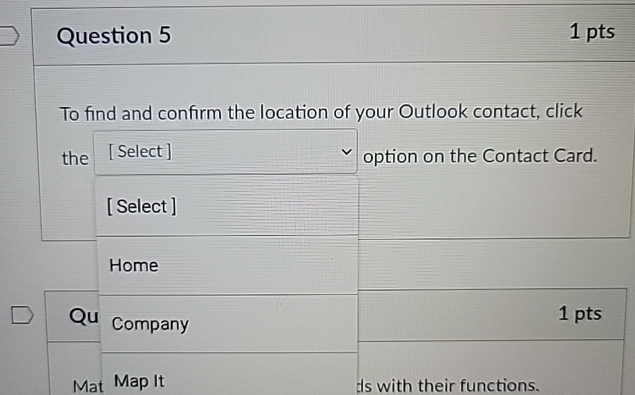 Solved Question 51 ﻿ptsTo find and confirm the location of | Chegg.com