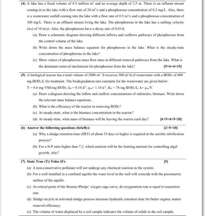 Solved (1) Two (2) circular primary clarifiers arranged in | Chegg.com