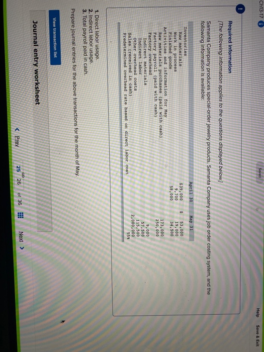 Solved Ch13-17 Saved Help Save & Exit ! Required information | Chegg.com