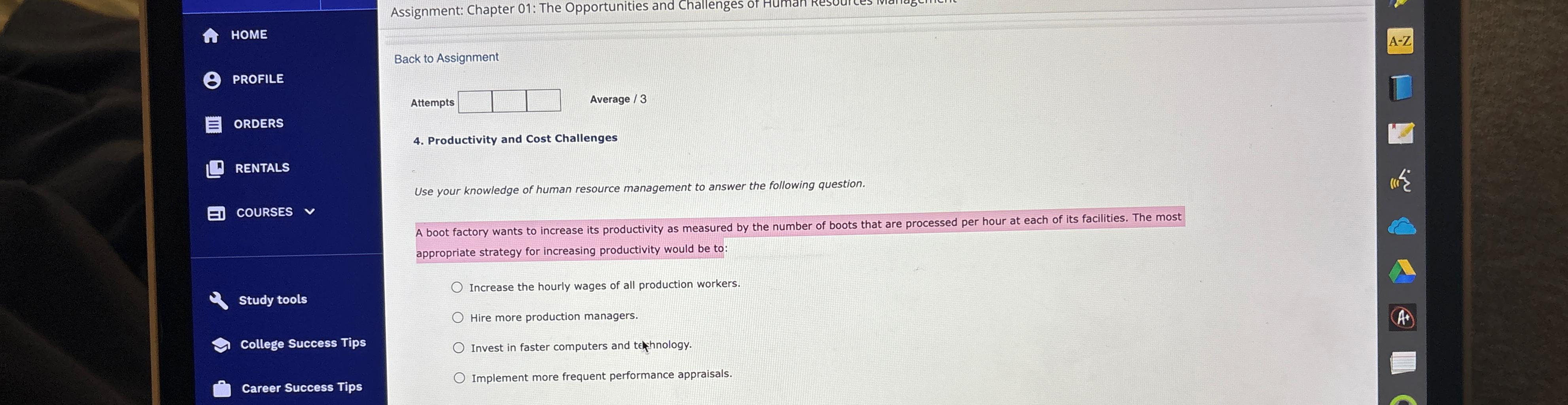 Solved Assignment: Chapter 01: The Opportunities and | Chegg.com