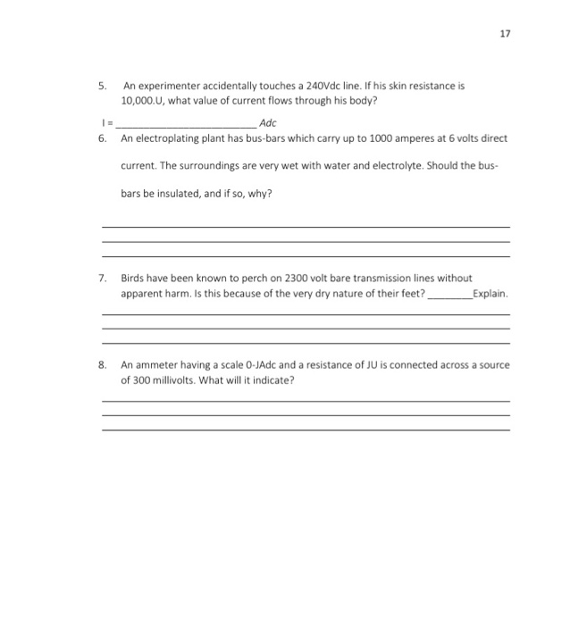 Solved 16 TEST THE KNOWLEDGE 1. Using Ohm's Law in its | Chegg.com