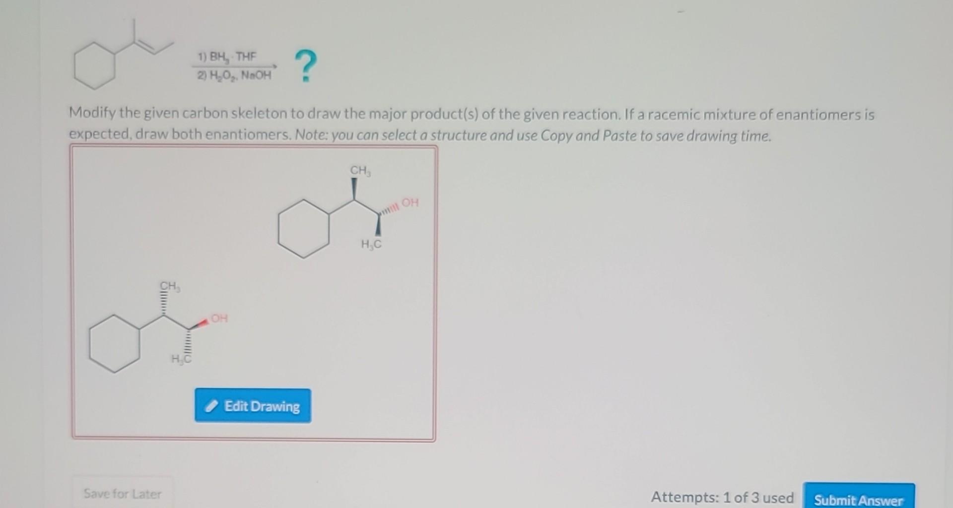 Solved Modify the given carbon skeleton to draw the major | Chegg.com