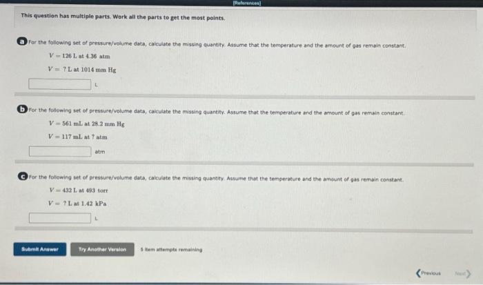 This question has multiple parts, Work all the parts | Chegg.com