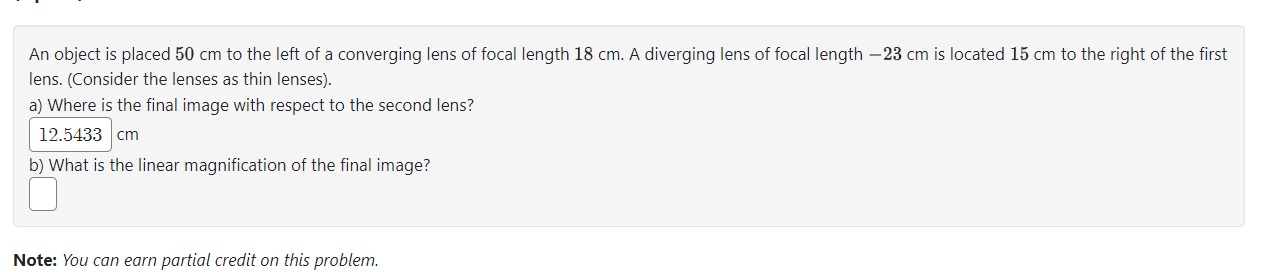 Solved An object is placed 50cm ﻿to the left of a converging | Chegg.com