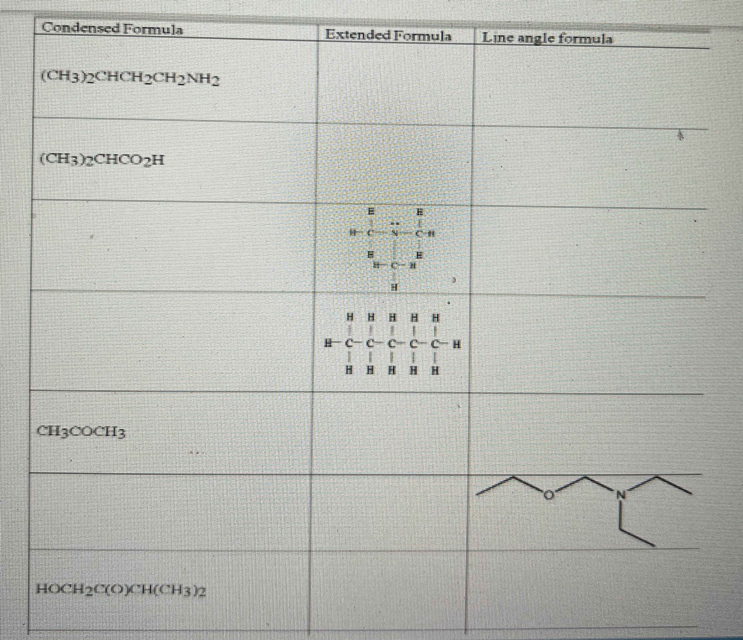 Solved Convert the following condensed formula to the | Chegg.com