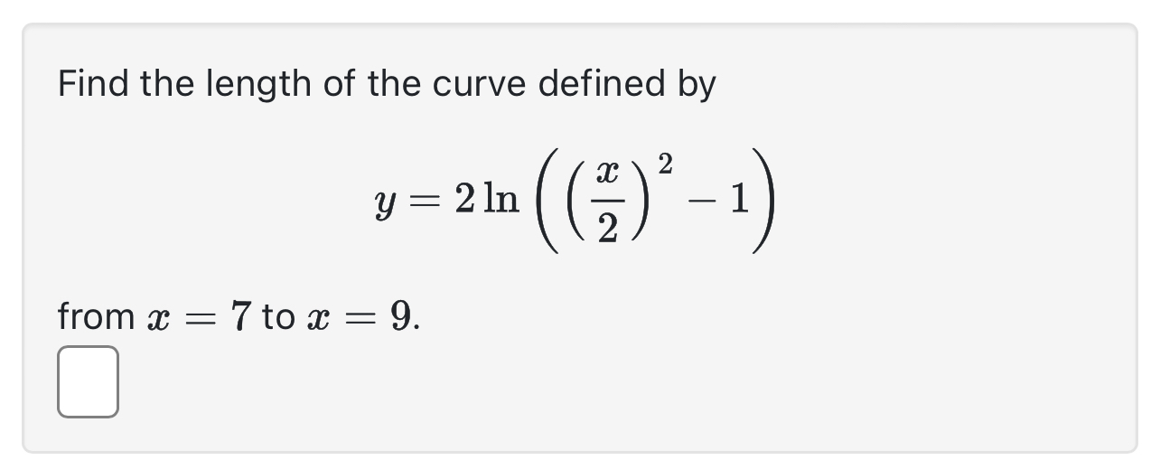 Solved Find the length of the curve defined | Chegg.com