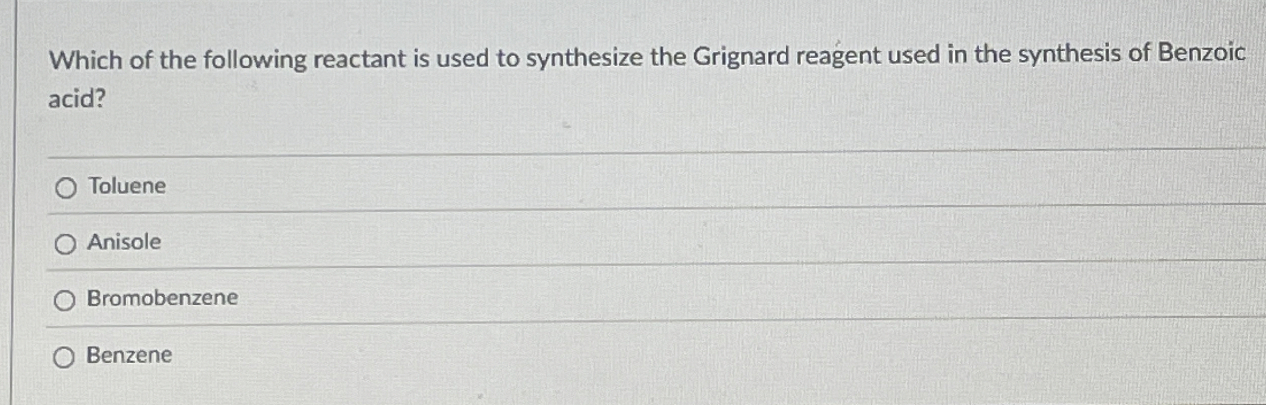 High Quality SOLUTION Which of the following reactant is used to synthesize | Chegg.com