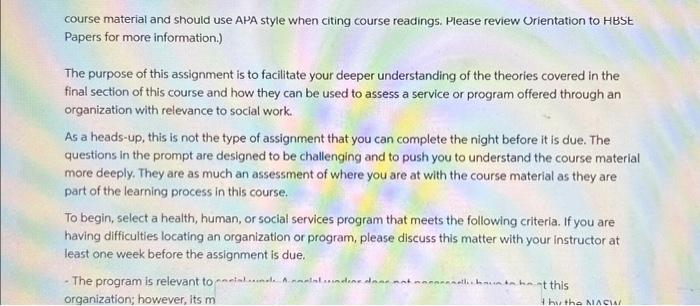 Solved course material and should use APA style when citing | Chegg.com