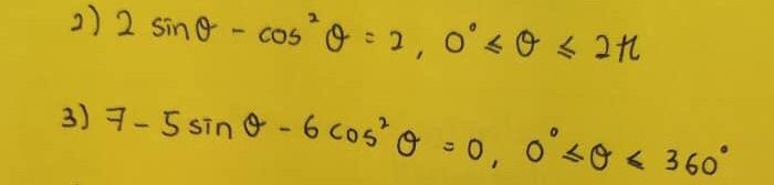 Solved 2) 2 sino - cos o = 2,0°20