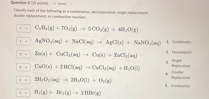 Solved Classify each of the following as a combination, | Chegg.com