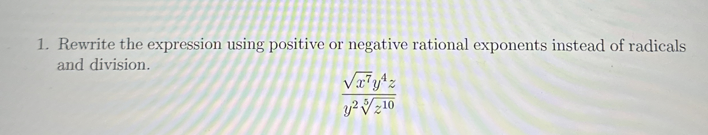 Solved rewrite the expression using positive or negstive | Chegg.com