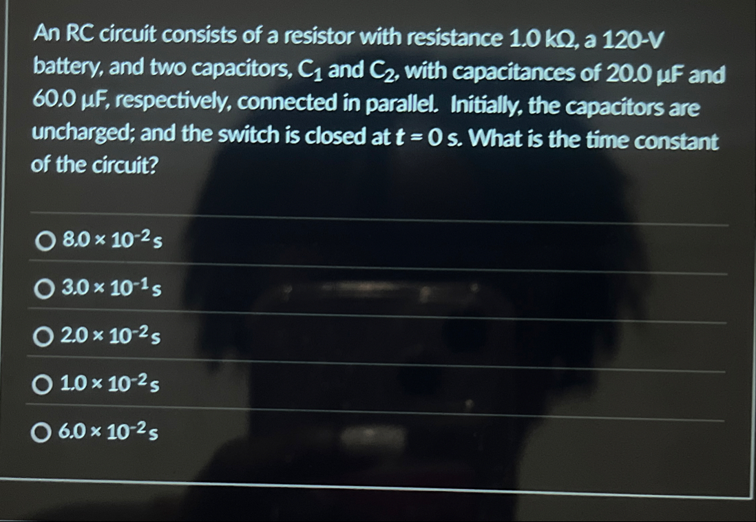 Solved An RC circuit consists of a resistor with resistance | Chegg.com