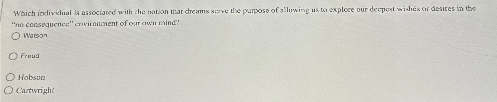 Solved Which individual is associated with the notion that | Chegg.com