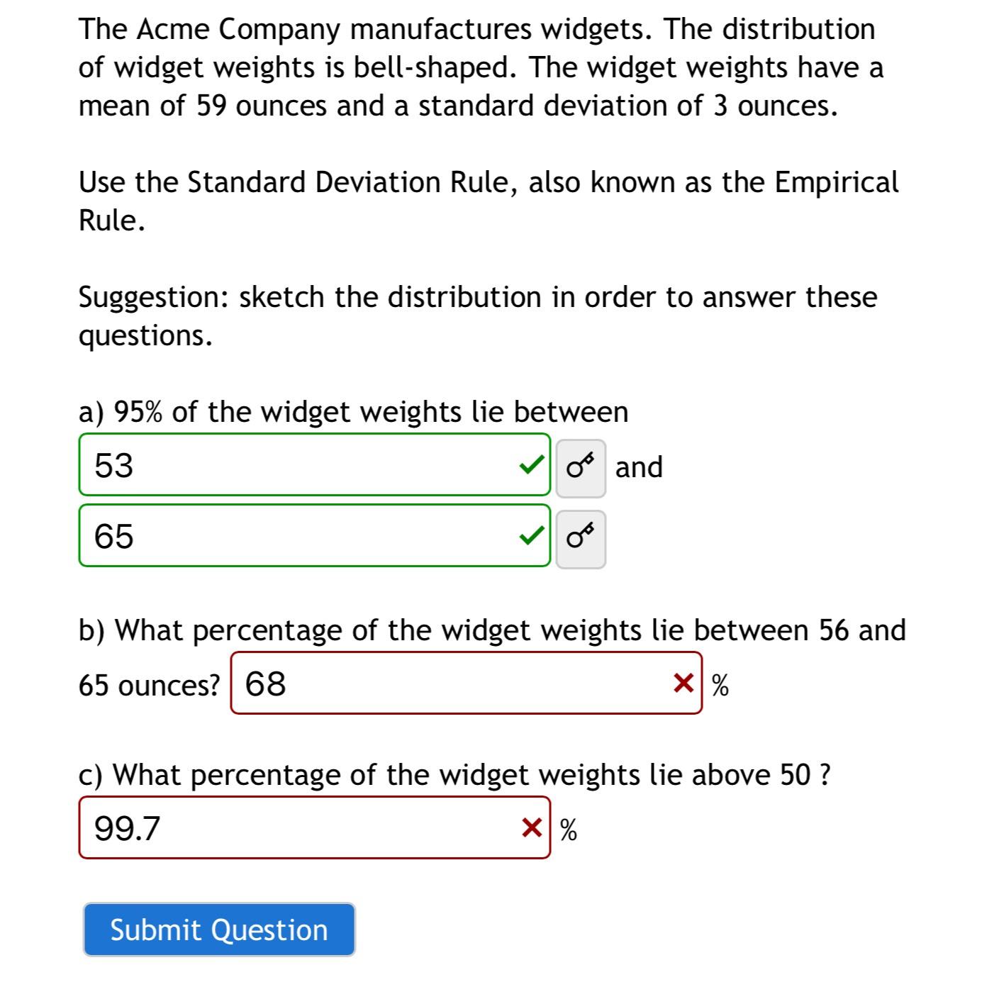 Solved The Acme Company manufactures widgets. The | Chegg.com