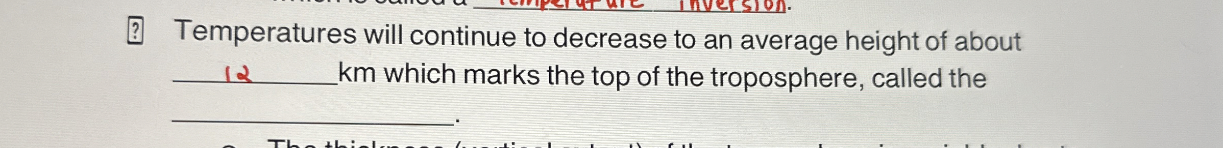 Solved ? ﻿Temperatures will continue to decrease to an | Chegg.com