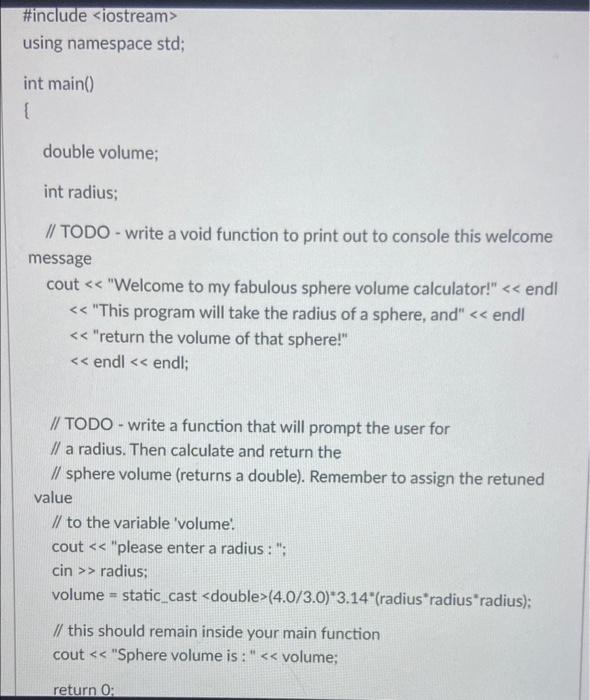Solved prelab7. how to write the functions to run the | Chegg.com
