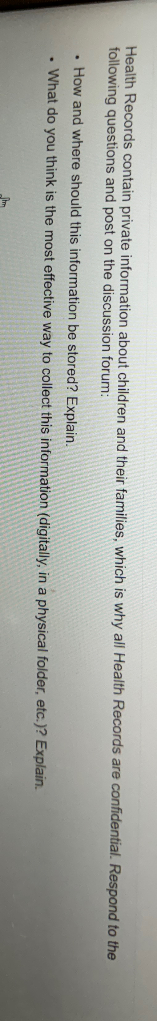 Solved Health Records contain private information about | Chegg.com