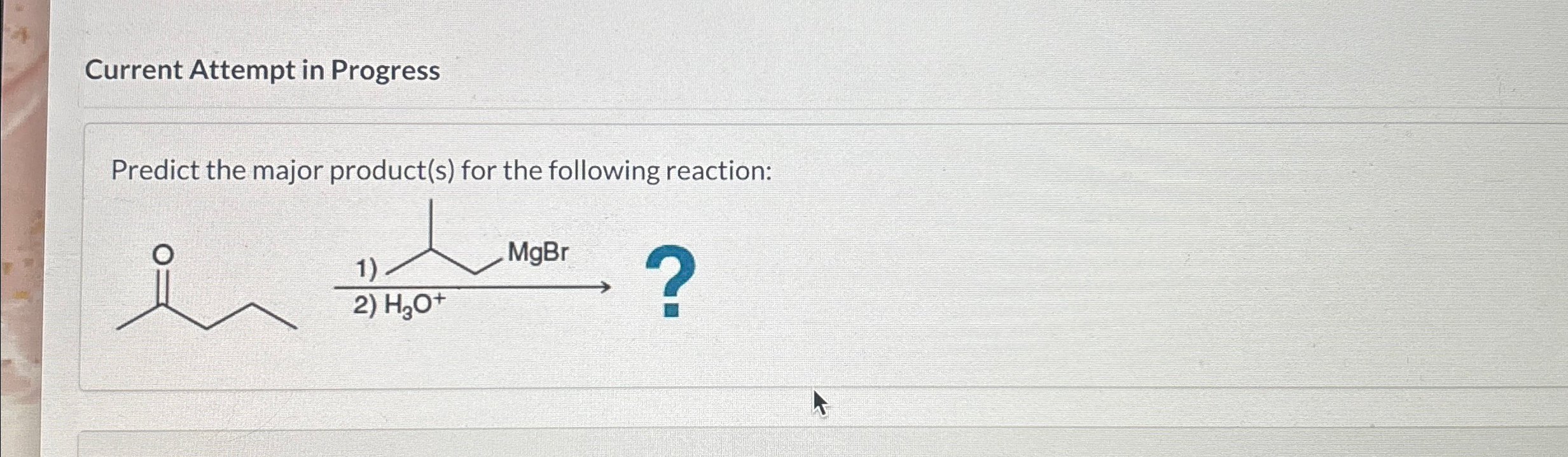 Solved Current Attempt in ProgressPredict the major | Chegg.com