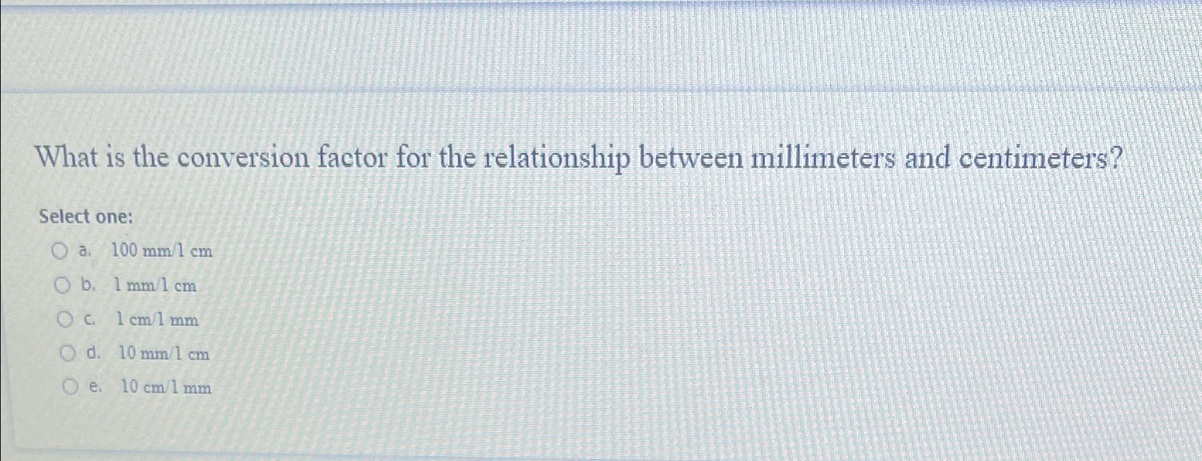 Solved What is the conversion factor for the relationship | Chegg.com