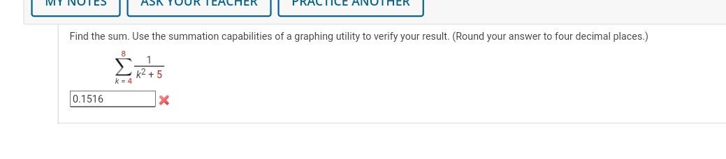 Solved Find the sum. Use the summation capabilities of a | Chegg.com