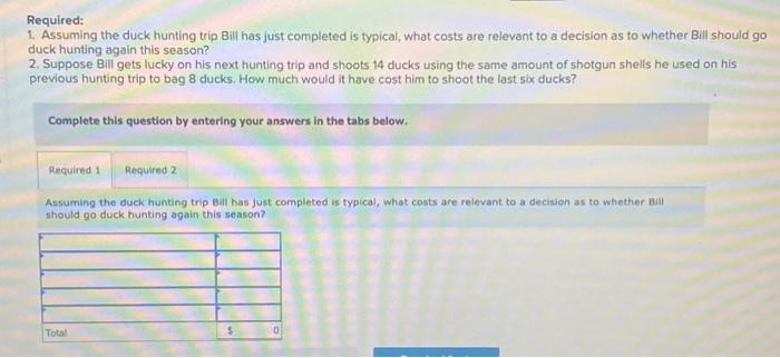 Exercise 11-16 (Algo) Identification of Relevant | Chegg.com
