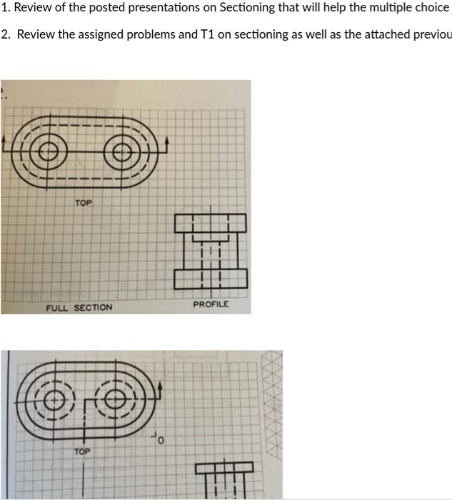 1. Review of the posted presentations on Sectioning | Chegg.com
