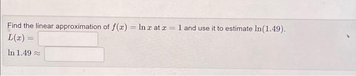 Solved Use linear approximation to approximate V8.03 as | Chegg.com