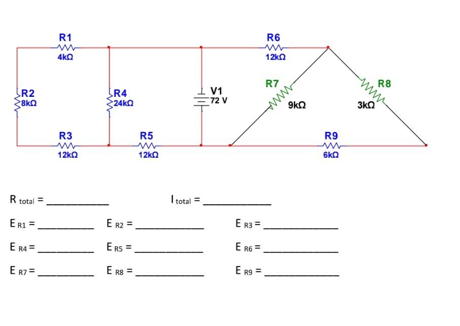 Solved Rtotal = Itotal = ER1= ER2= ER3= ER4= ER5= ER6= ER7= | Chegg.com