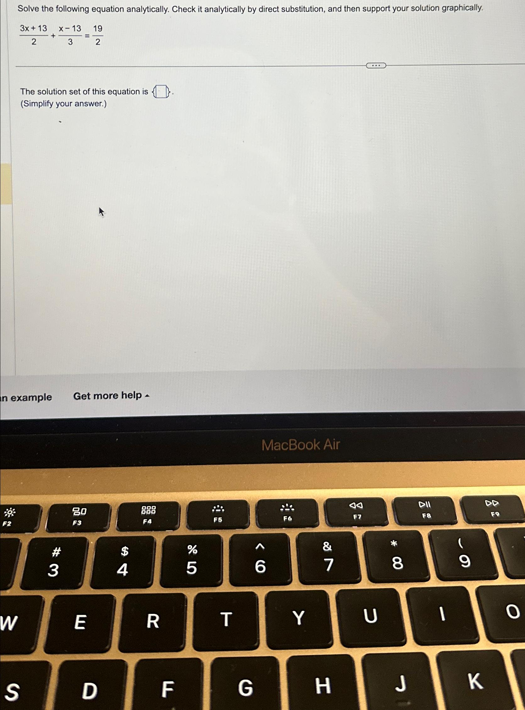 Solved Solve the following equation analytically. Check it | Chegg.com