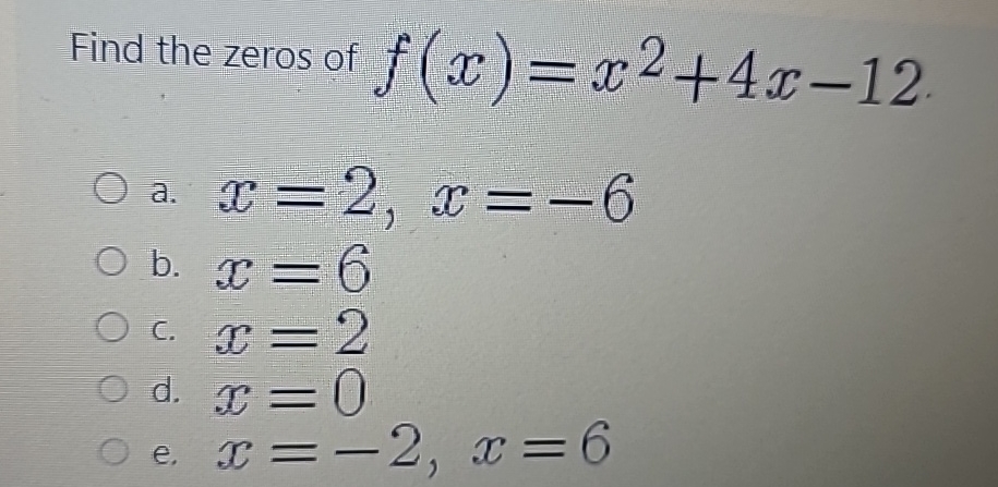 Solved Find the zeros of | Chegg.com