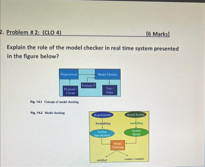 Solved Explain the role of the model checker in real time | Chegg.com