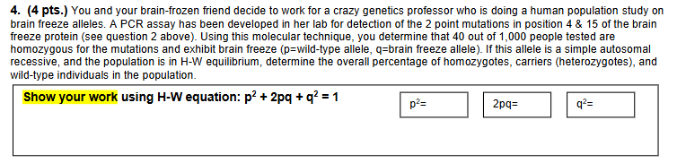 Solved 4. (4 ﻿pts.) ﻿You and your brain-frozen friend decide | Chegg.com