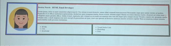 Solved CSI 140 Webedeveloper How to create this table using | Chegg.com
