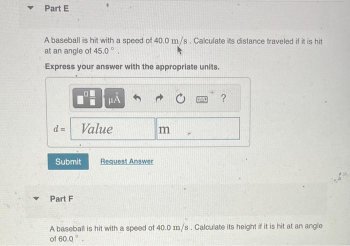 Solved 8 Of 25 Part A A Projectile Is Launched With Speed V0