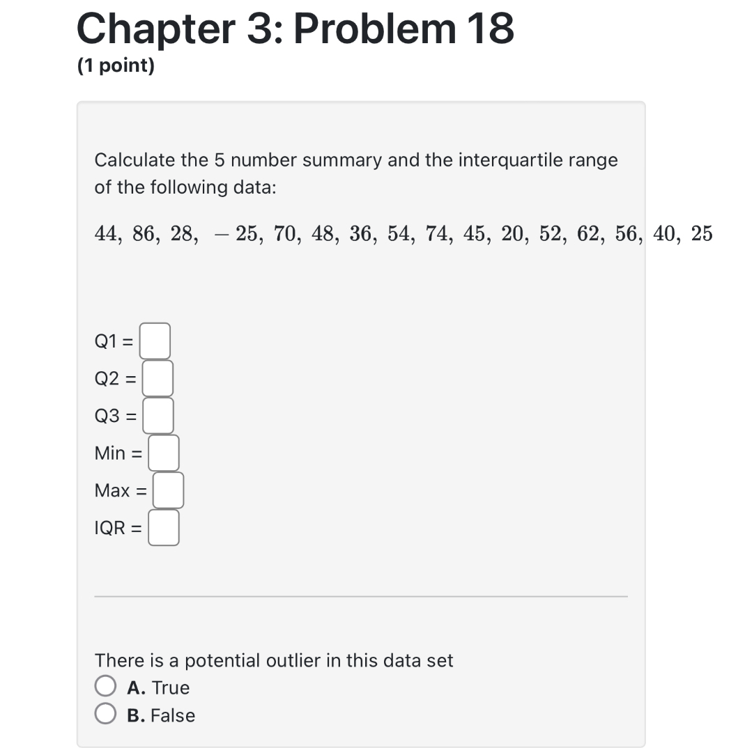 Solved Chapter 3: Problem 18(1 ﻿point)Calculate the 5 | Chegg.com