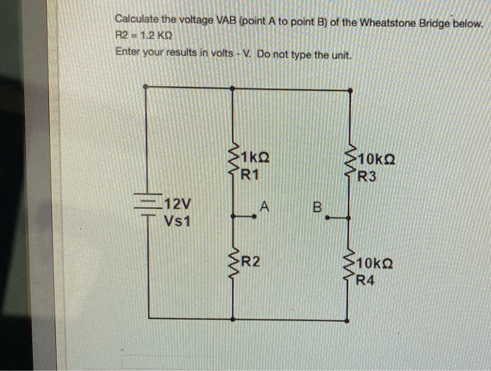 Solved Calculate the voltage VAB (point A to point B) of the | Chegg.com