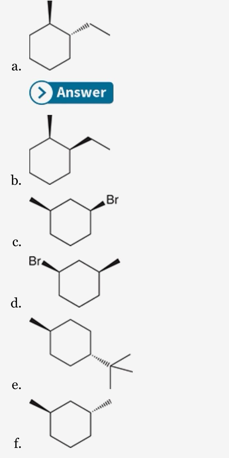 Solved 4.28 ﻿for each of the following compounds, draw both | Chegg.com