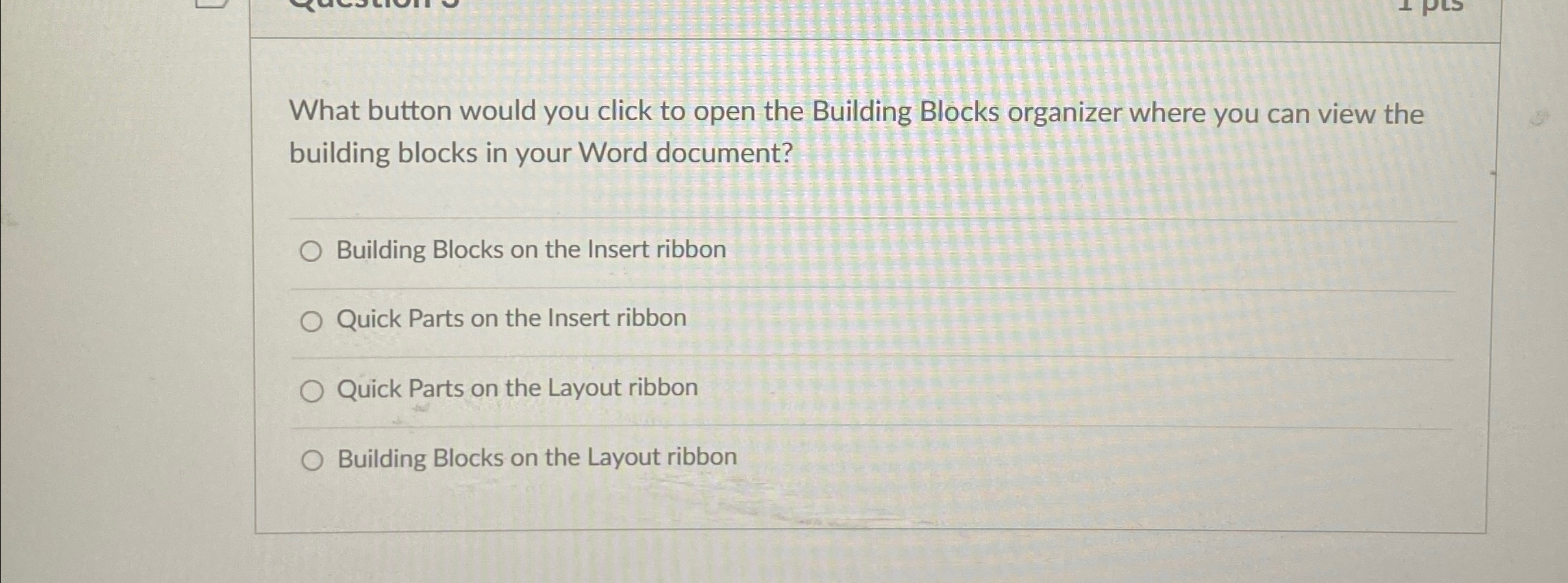 Solved What button would you click to open the Building | Chegg.com