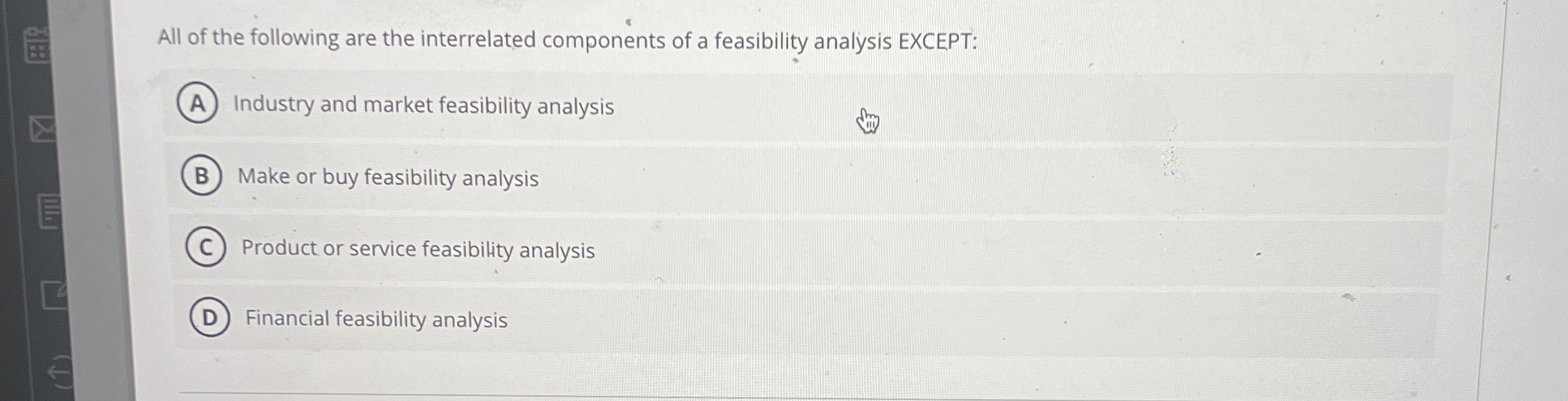 Solved All of the following are the interrelated components | Chegg.com
