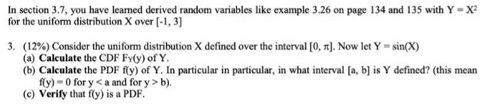 Solved In section 3.7, you have learned derived random | Chegg.com