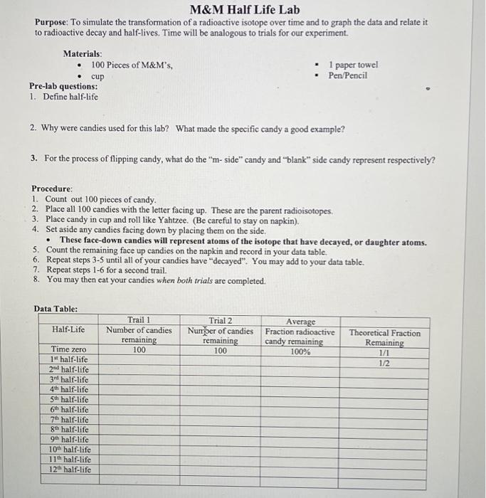 Purpose: To simulate the transformation of a | Chegg.com