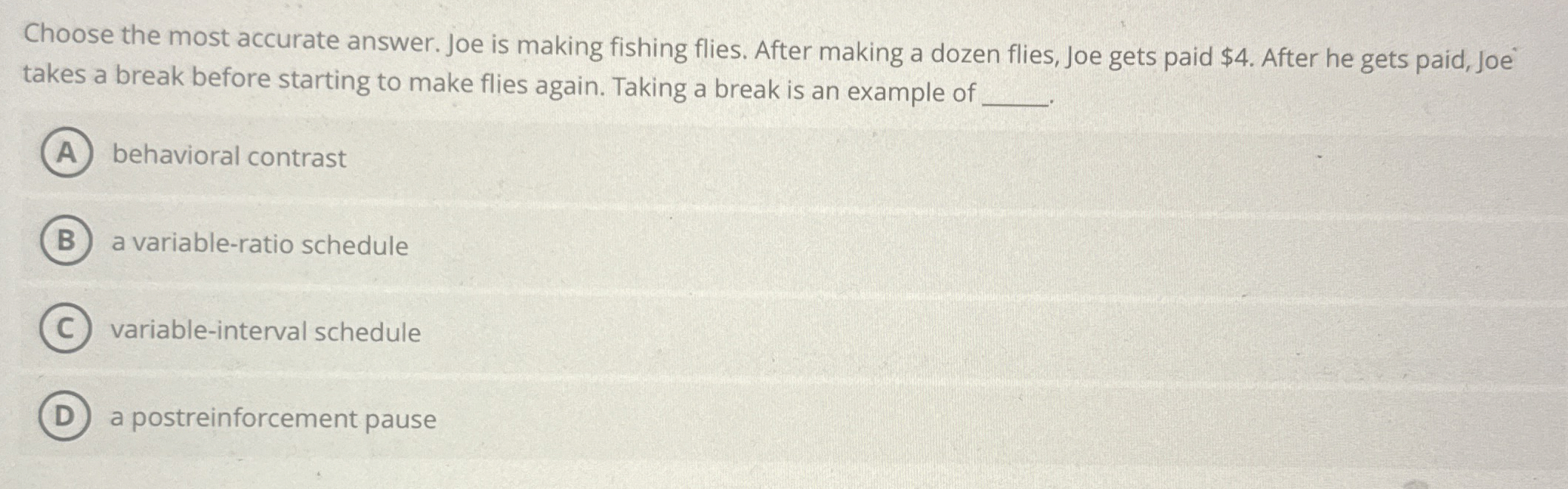Solved Choose the most accurate answer. Joe is making | Chegg.com