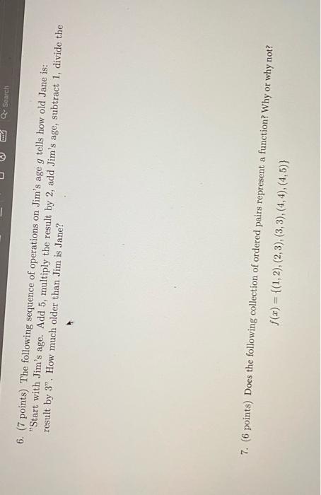Solved 6. (7 points) The following sequence of operations on | Chegg.com