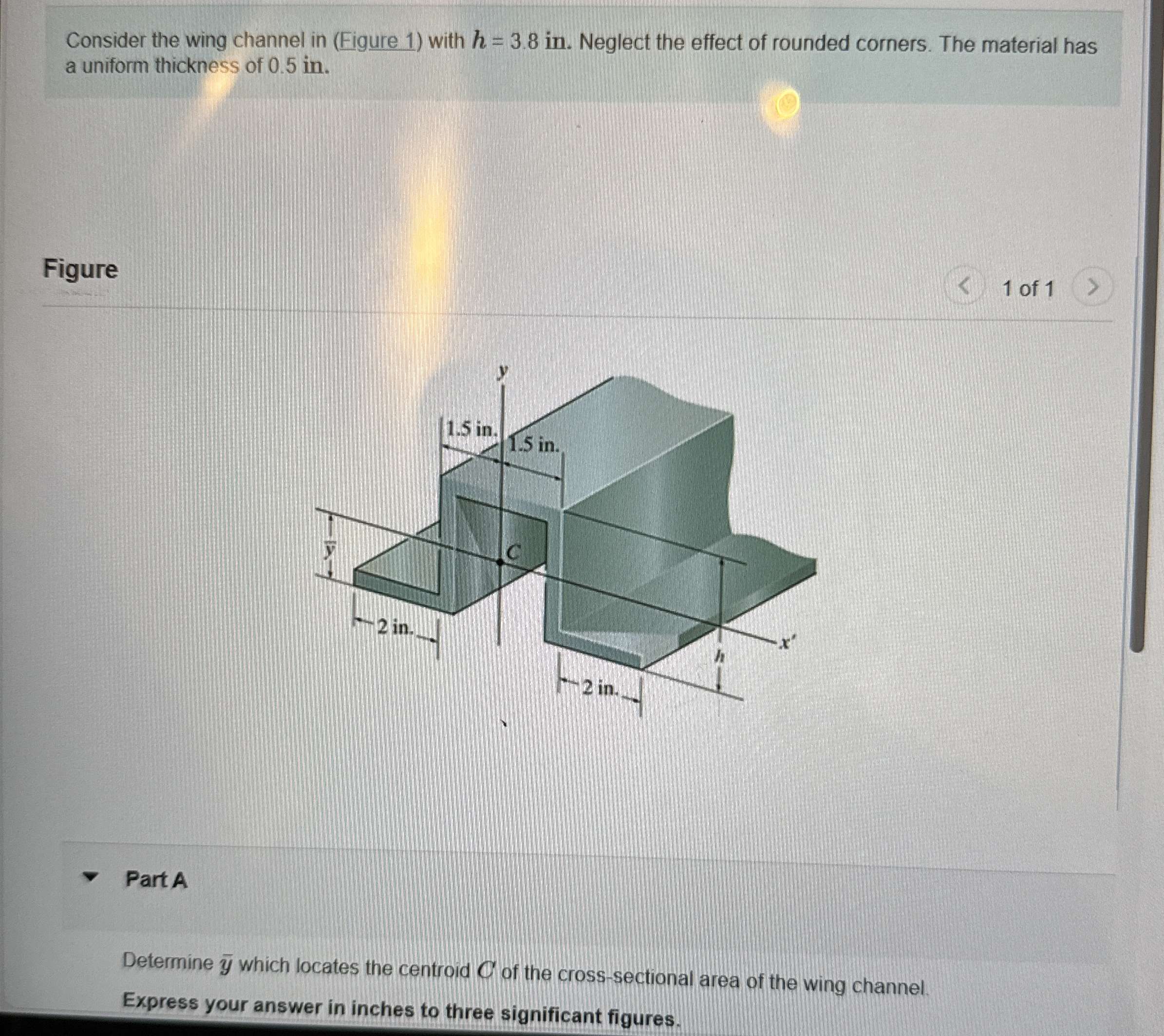 Solved Consider the wing channel in (Figure 1) ﻿with | Chegg.com