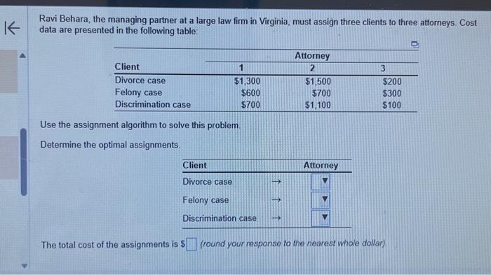 Solved Ravi Behara, the managing partner at a large law firm | Chegg.com