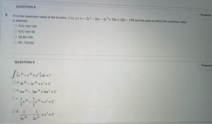 Solved Find the maximum value of the function, | Chegg.com
