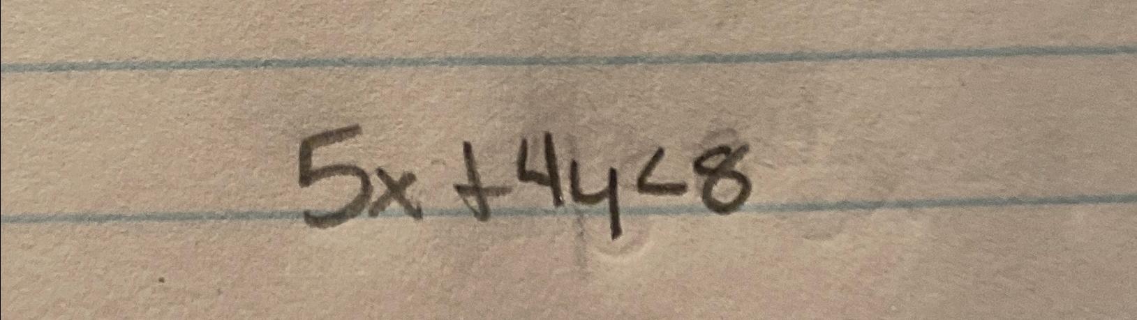 Solved 5x+4y