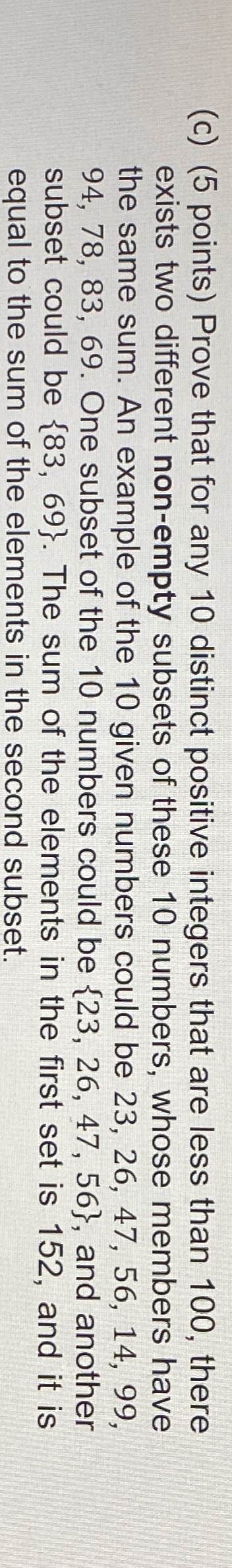 Solved Prove that for any 10 ﻿distinct positive integers | Chegg.com