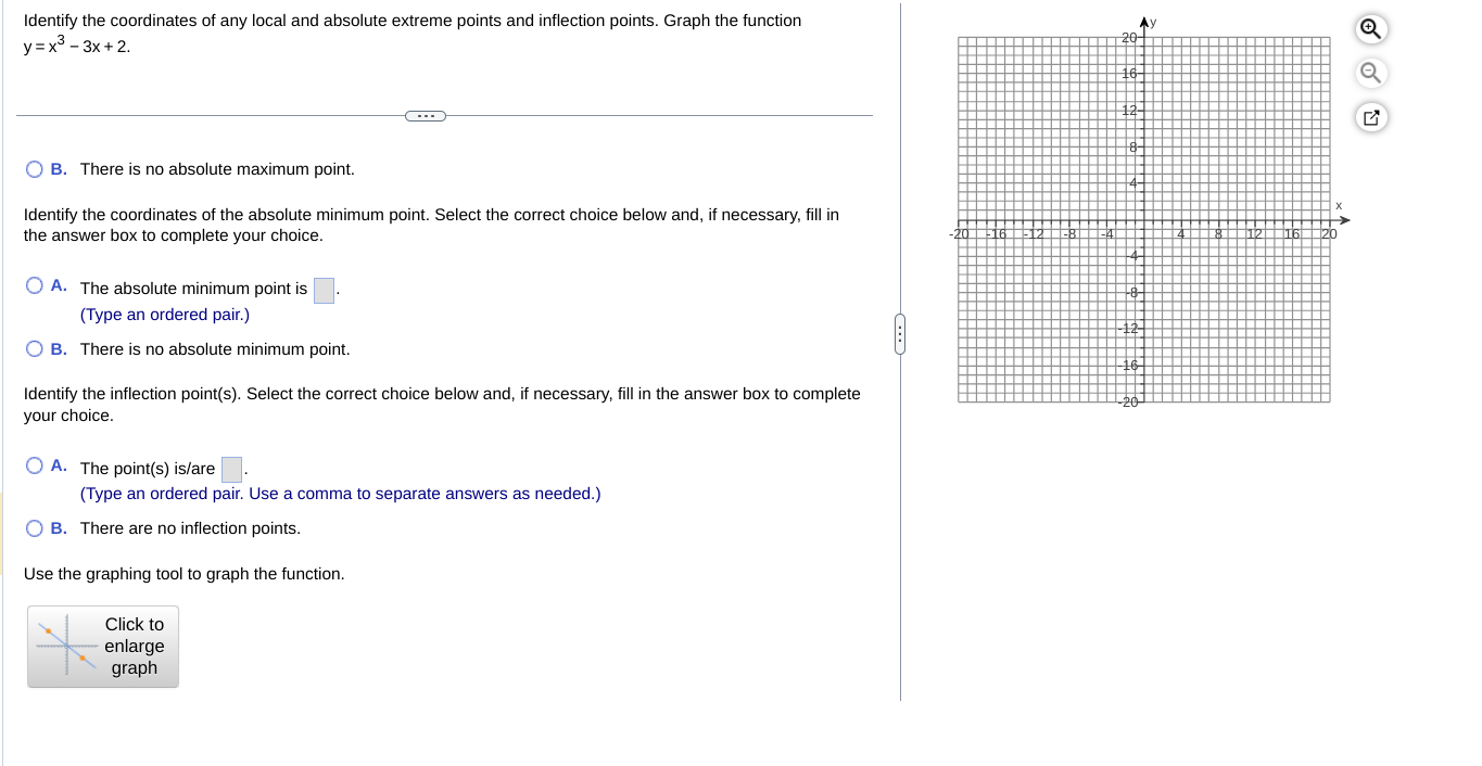 Solved Identify the coordinates of any local and absolute | Chegg.com