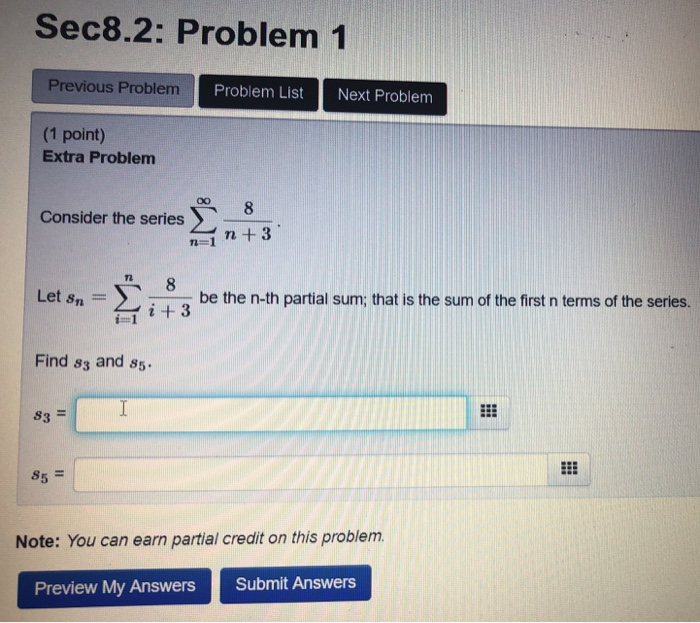 Solved Sec8.2: Problem 1 Previous Problem Problem List Next | Chegg.com